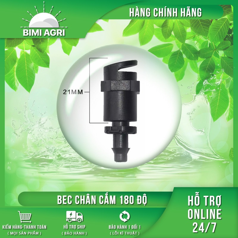 Combo 50 Bec chân cắm 180 độ ( Bec D91 ) - BIMI AGRI - Lưu lượng nước 90-120 lít/h | Shopee Việt Nam