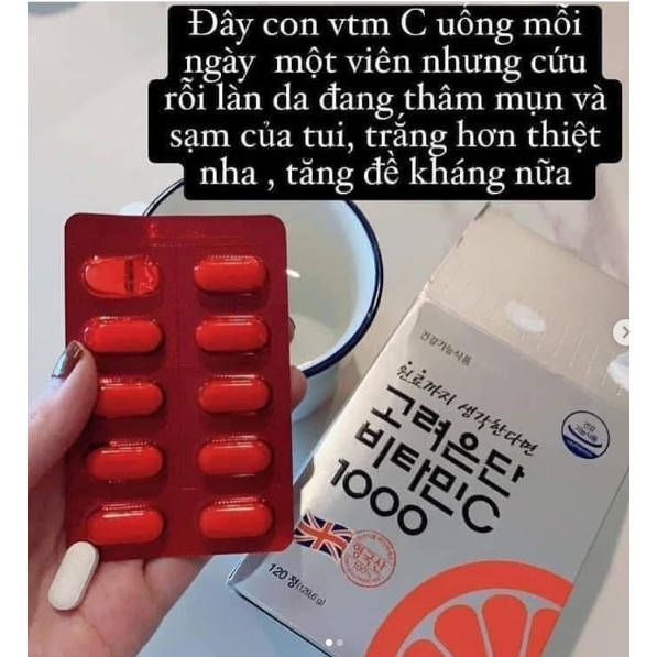 Viên uống Vi.taminC 1000MG Hàn | Shopee Việt Nam