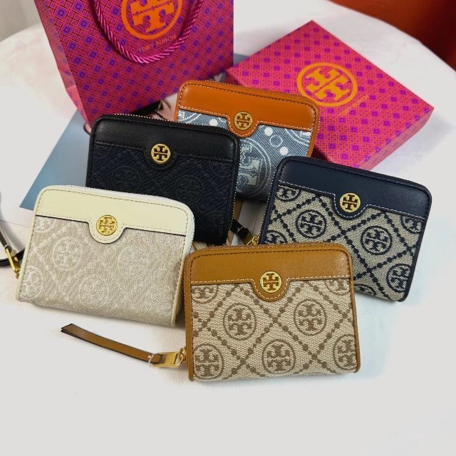 Ví gấp đôi Jacquard dành cho nữ Ví đựng thẻ Tory Burch Ví đựng tiền xu | Shopee Việt Nam