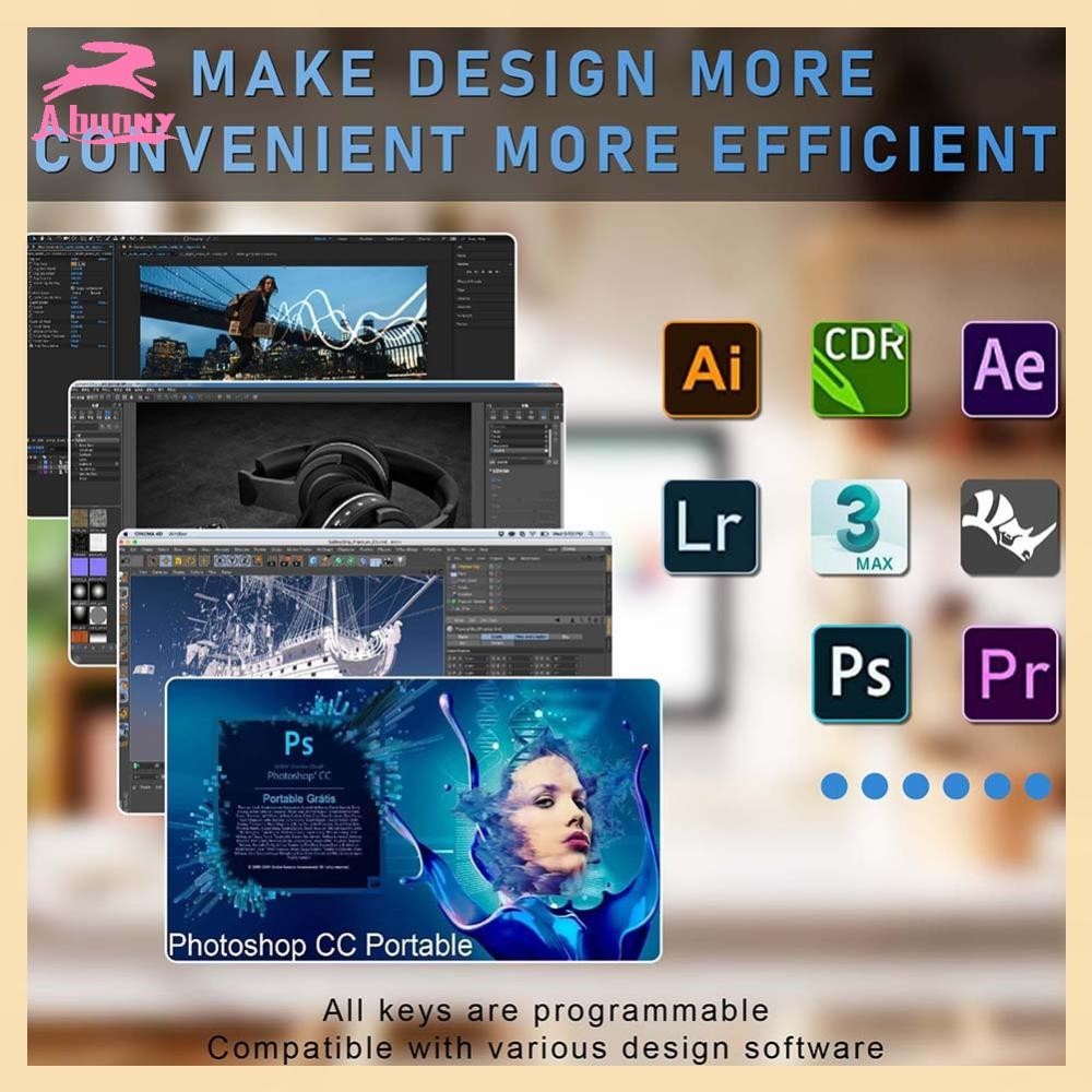 [Abunny.vn] 3 Phím 1 Núm / 4 Phím Mini Cơ BT Bàn Phím RGB Có Dây USB ...