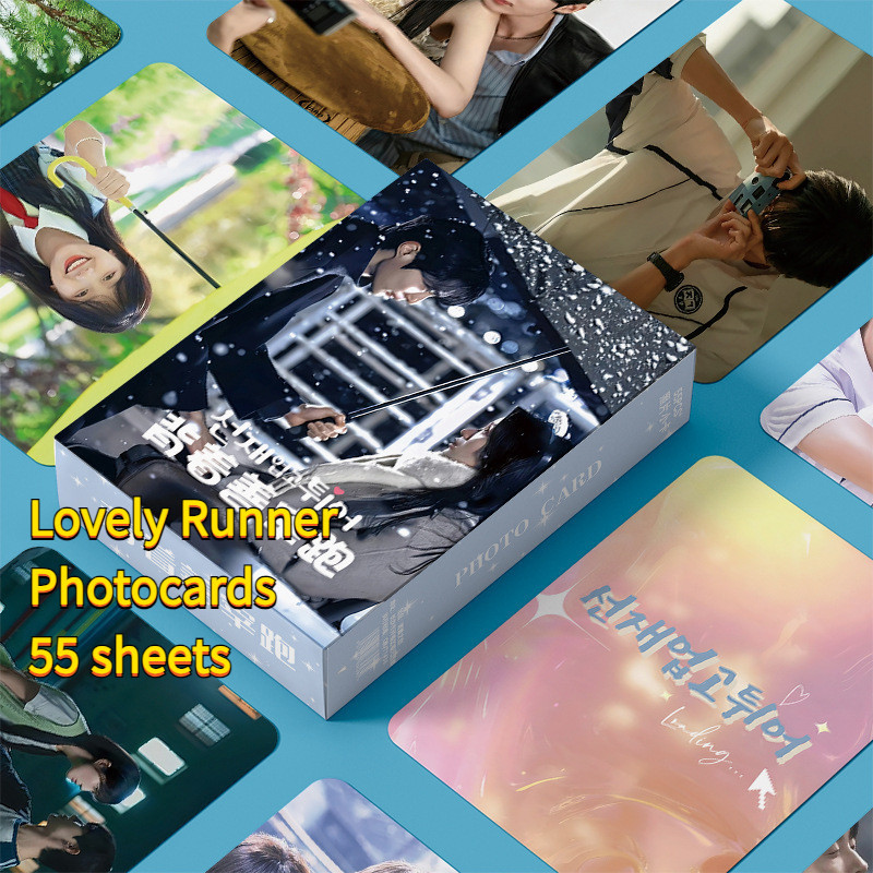 [Lc] Lovely Runner 55 miếng thẻ ảnh 3 inch Byeon Woo Seok thẻ laser bộ sưu tập thần tượng kim ...