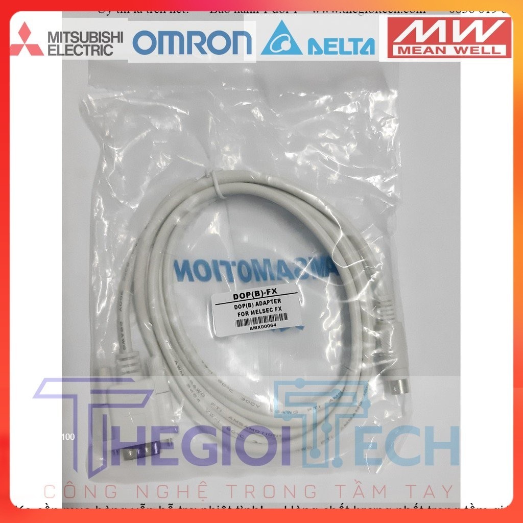 Cáp DOP-S7. DOP-FX. DOP-DVP kết nối HMI Delta với PLC Siemens S7-200.Mitsubishi FX.Delta ...