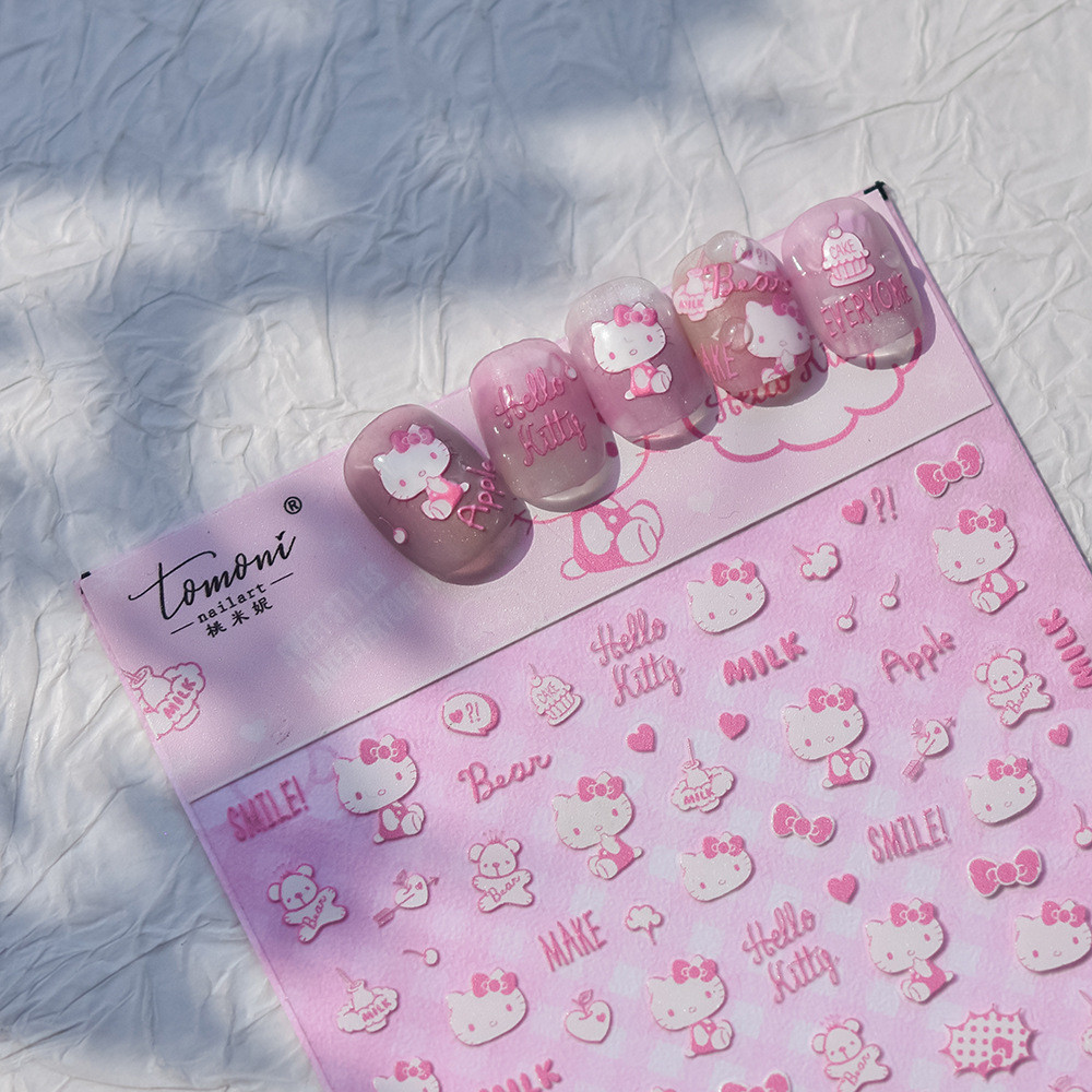 [Meow.sensei] Sanrio & tomoni Phong cách hợp tác Miếng dán làm móng tay mỏng cứng chắc chính ...