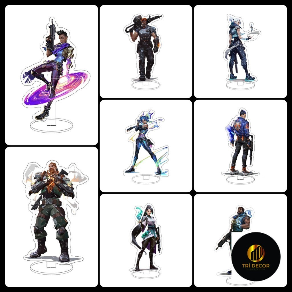 Móc Khoá, Standee, Tranh Kính Mô Valorant Nhân Vật Yoru Reyna Deadlock ...