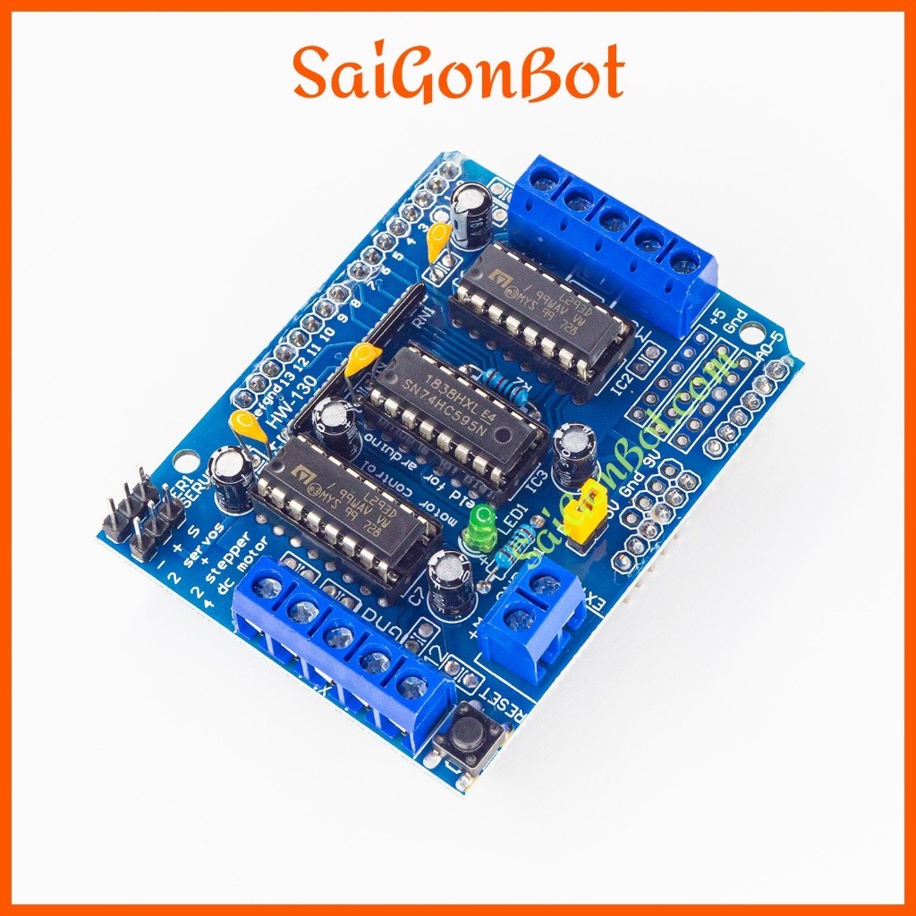 173 Shield Arduino Điều Khiển Động Cơ L293D / L293D ARDUINO DUAL MOTOR ...