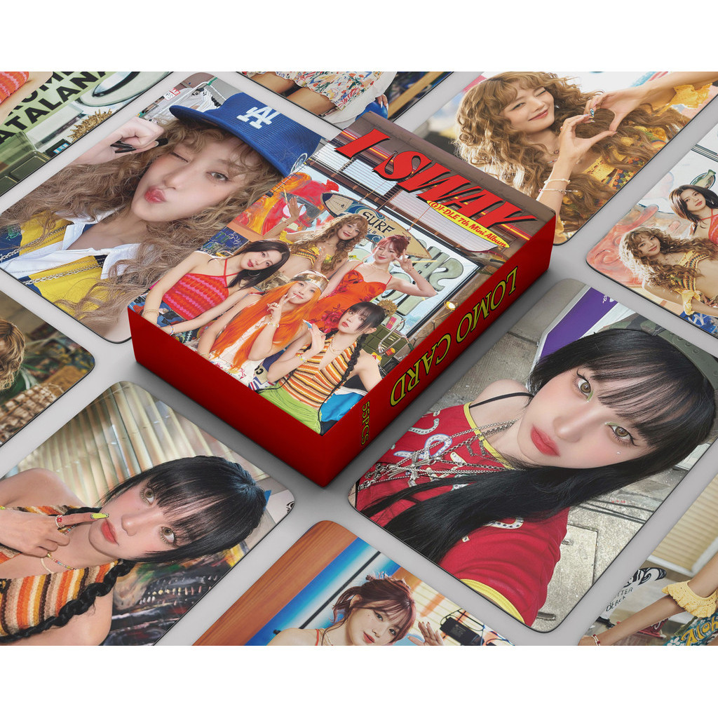 55pcs (G)I-DLE Lomo Cards Klaxon I SWAY 2nd Full Album single Wife Super Lady Fate Photocards ...
