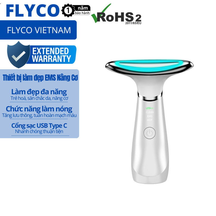 Máy nâng cơ mặt, cổ, máy massage mặt chống nhăn và trẻ hóa làm sạch làn da kích thích sản sinh ...