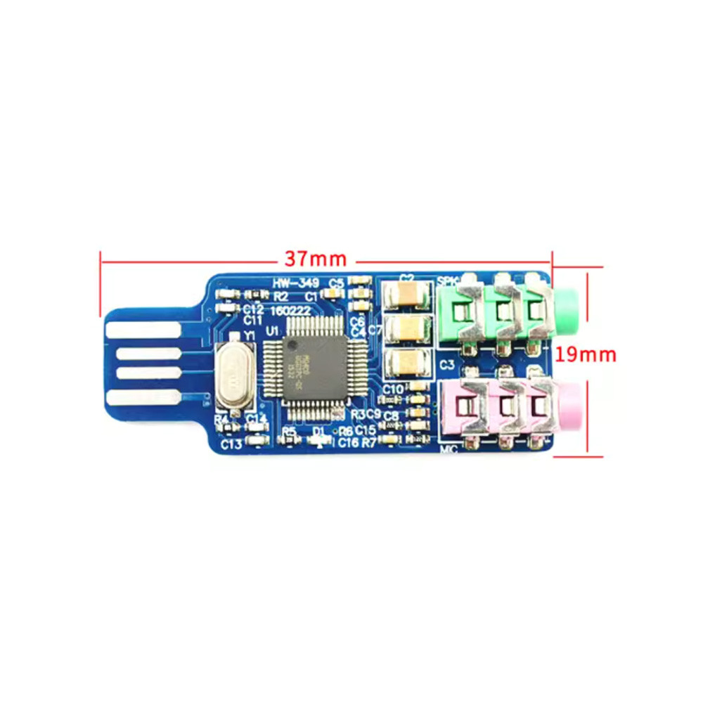 5v Mini PCM2704 CM108 USB DAC HIFI USB Card Âm Thanh USB Power DAC ...