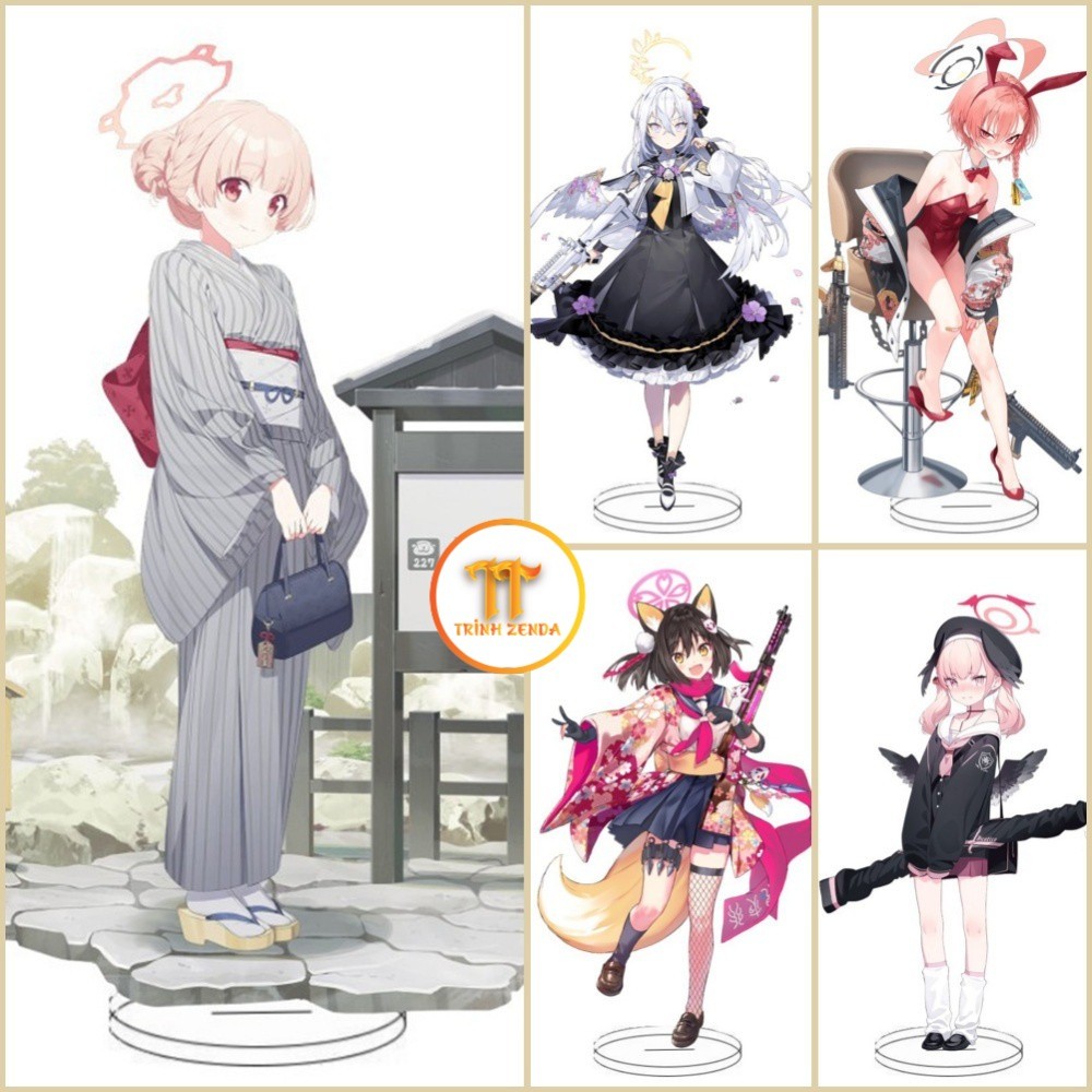 Móc Khoá, Standee, Tranh Kính Mô Anime Blue Archive Hyakkiyakou Kasuga ...