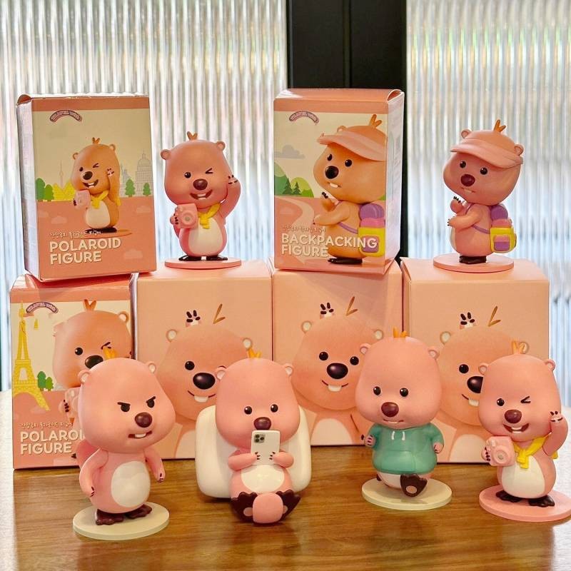 South Korea Zanmang Loopy Ruby Blind Box Cute Pink Little Beaver ...