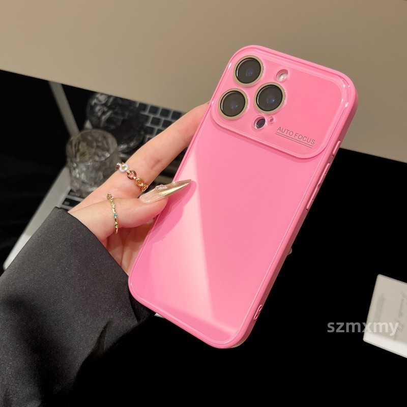 Macaron Kính Mới Ốp lưng IPhone 17 16 15 14 13 12 11 Pro Max 16pro Vỏ Bảo Vệ Ống Kính Cửa Sổ Lớn ...