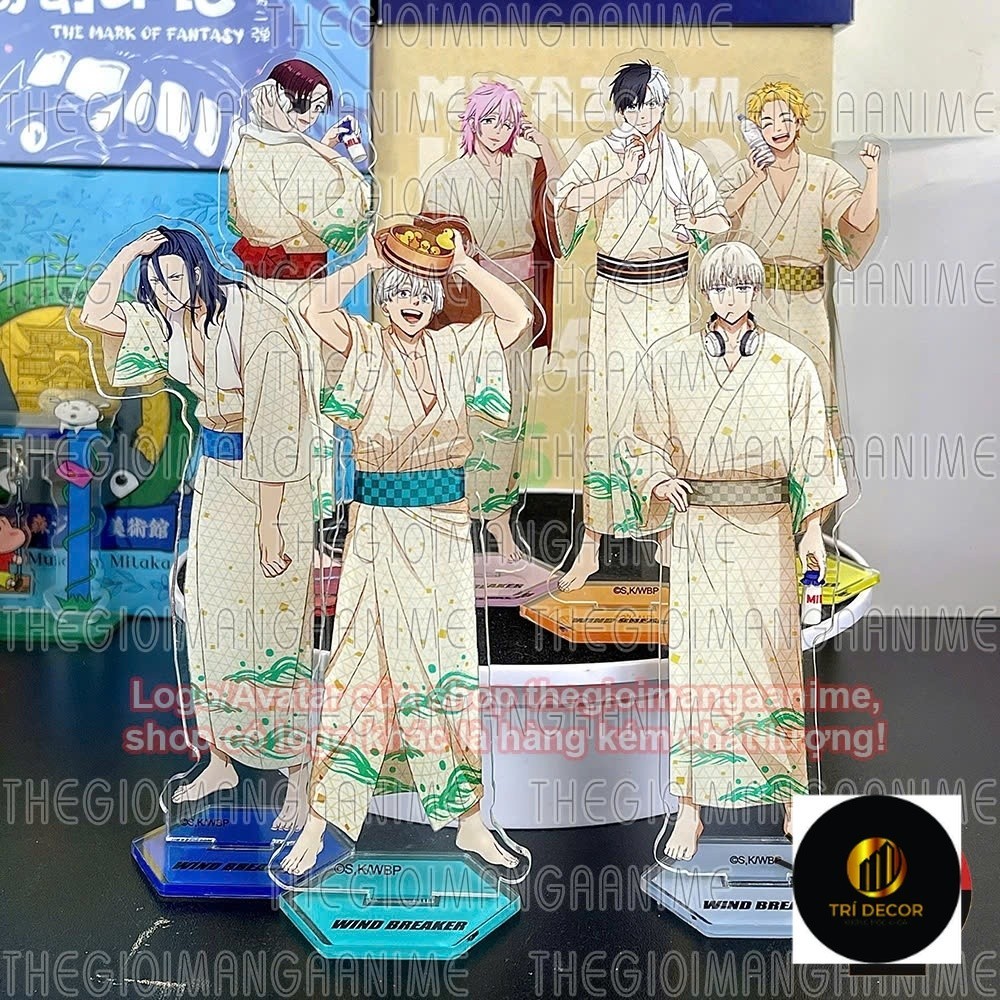 (NGHỈ DƯỠNG) Standee WIND BREAKER mô hình tượng acrylic anime mica ...