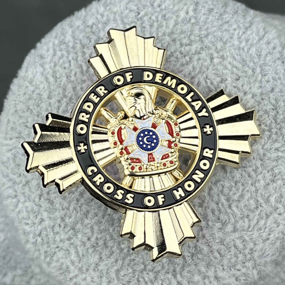 Demolay Cross Of Honor Cổ Pin Lapel Pin Kích Thước 1.5 Inch | Shopee ...