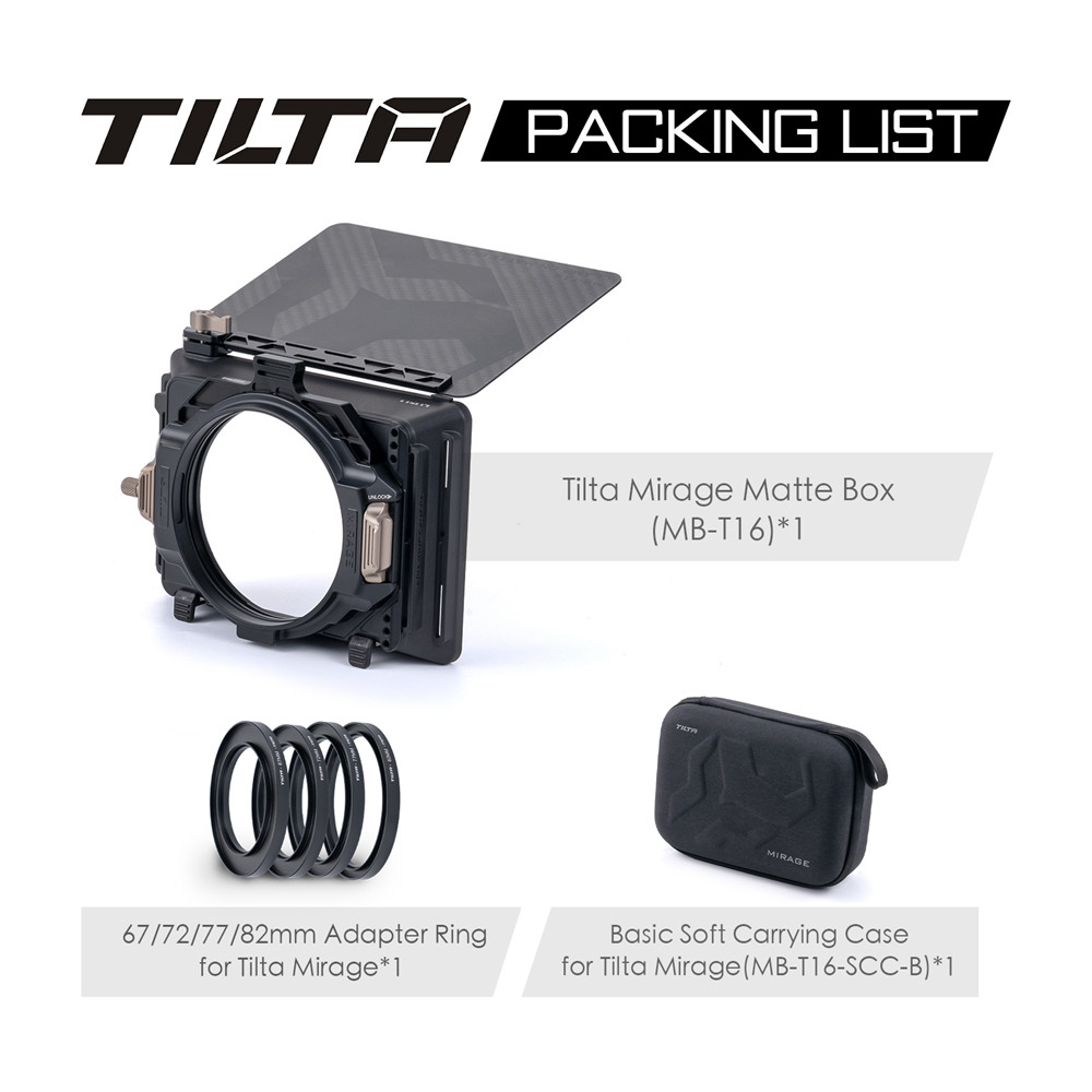 TILTA MB-T16 4x5.65 "Mirage Matte Box Mirage Motorized VND Kit Khung ...