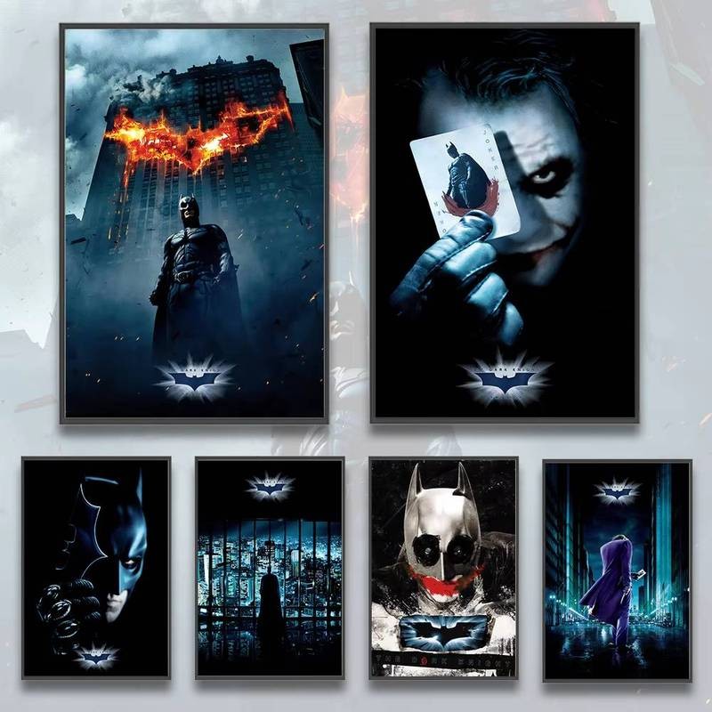 Batman Hiệp Sĩ Bóng Tối Poster Phim Trang Trí Nhà Tranh Treo Tường Nghệ ...