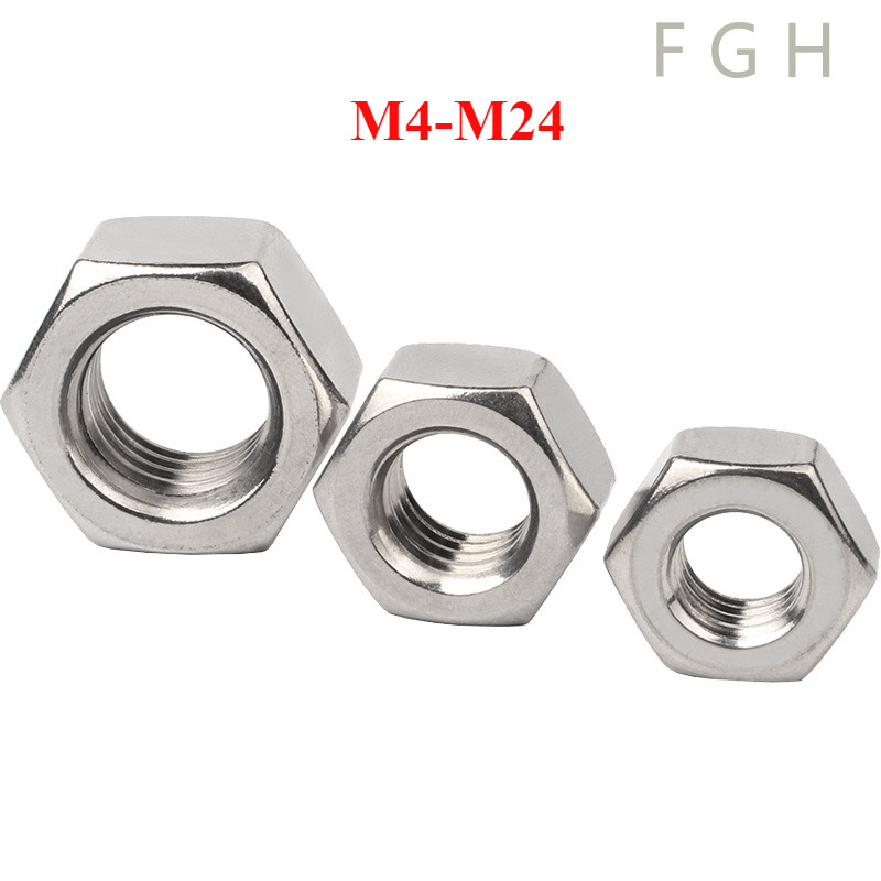 [Fghlm-1-y] Tán Dẹp Ecu Inox 304, Cho ốc ，loại tốt，Đai ốc inox, ốc vít ...