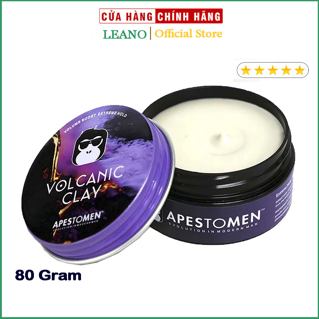 Sáp vuốt tóc nam Volcanic Clay 80 gram -Sáp tạo kiểu tóc , giữ nếp tóc ...