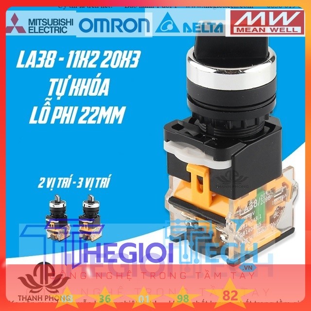 Công Tắc Xoay 2 VỊ Trí,Xoay 3 Vị Trí Phi 22 LA-38 | Shopee Việt Nam