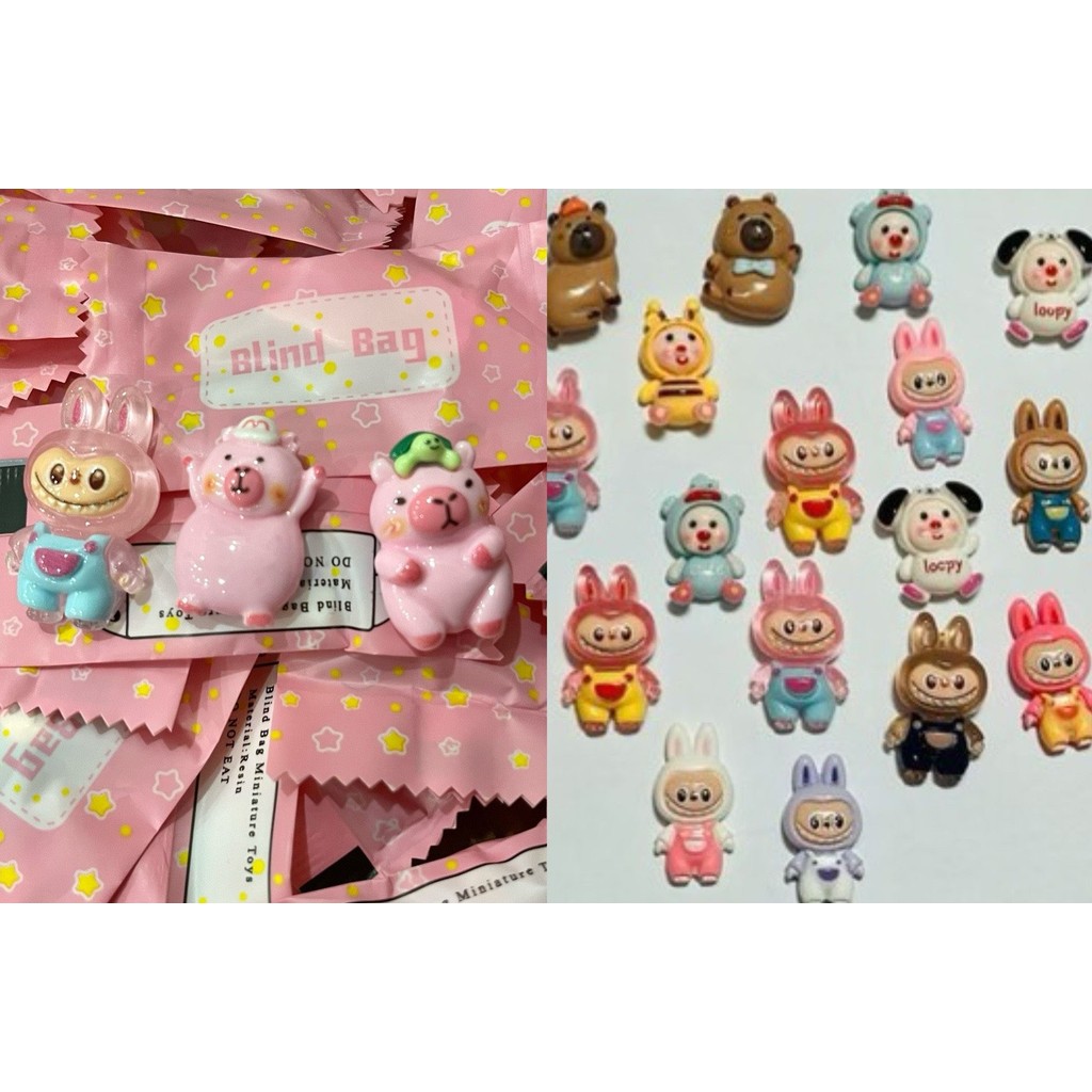 [Labubu] Blind bag - Kẹo bí mật - Túi mù Labubu Capy mini bên trong có ...