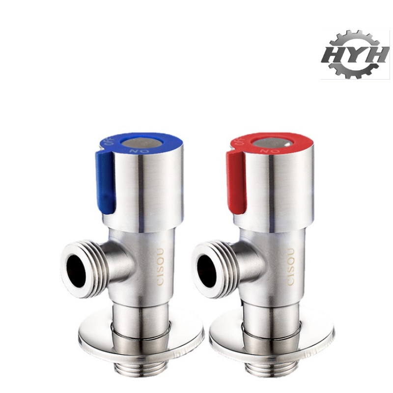 [Hyh] Van tam giác bằng thép không gỉ 304 Nóng lạnh Vòi nước nóng vệ sinh đa năng Ống đầu vào ...