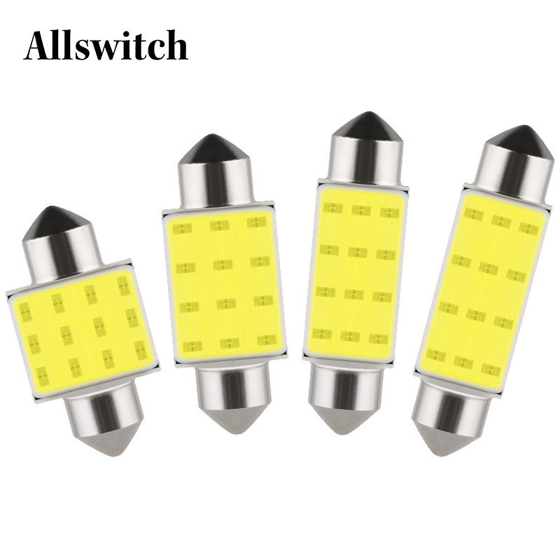 10 / 5 Bóng Đèn LED C5W C10W Festoon 31 / 36 / 39 / 41 / 42mm 12V COB 7000K Đèn Đọc Sách Nội ...