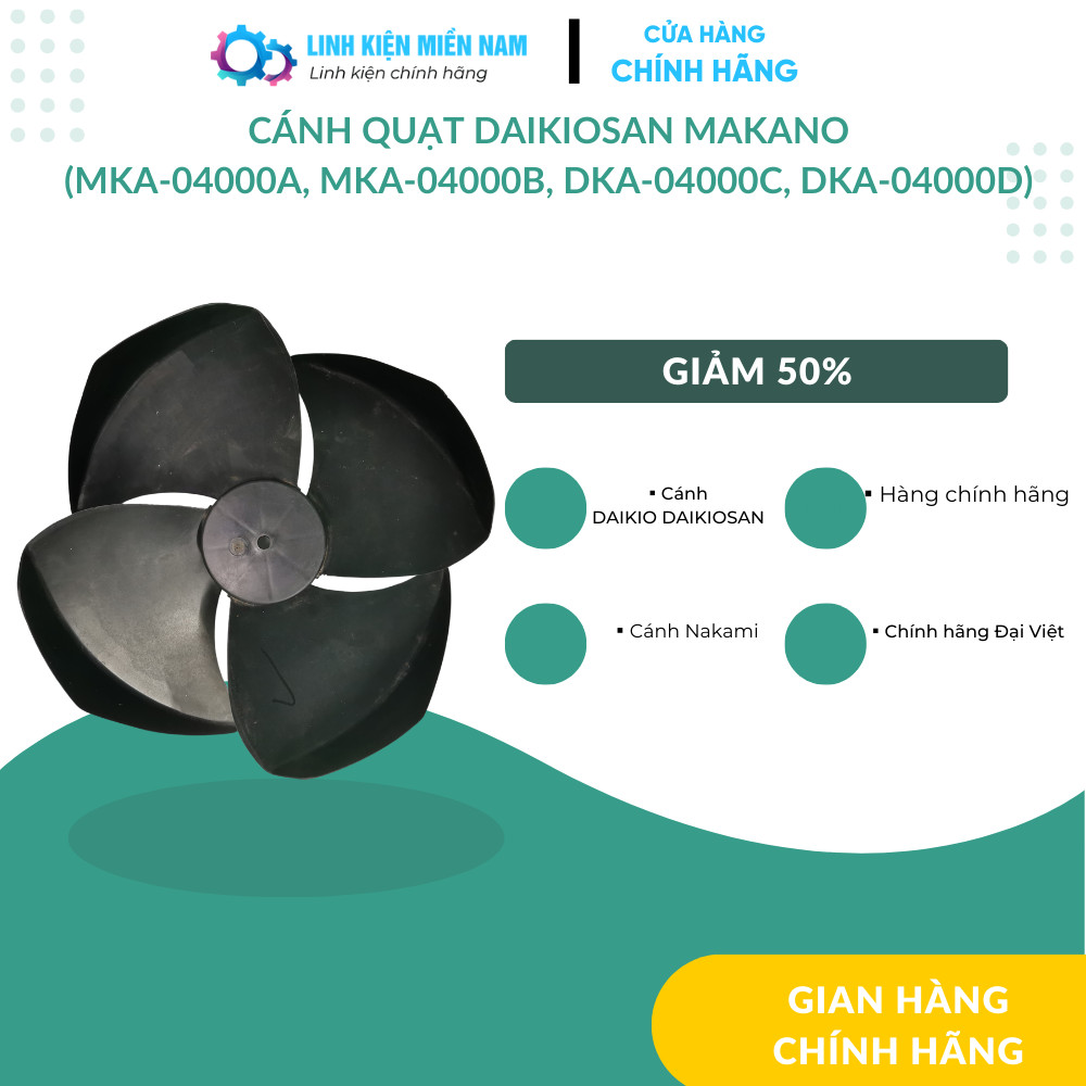 Cánh quạt Daikiosan Makano (MKA-04000A, MKA-04000B, DKA-04000C, DKA-04000D, NKM-3500A, NKA ...