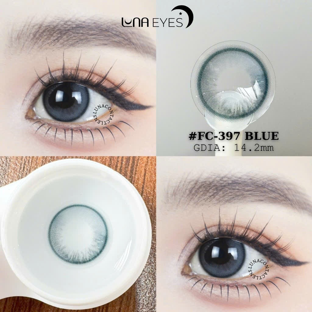 Lens cận 397 Blue 14.2mm Kính Áp Tròng JOLLY EYES | Shopee Việt Nam