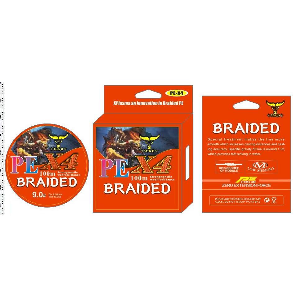 DÙ CÂU CÁ TORO - DÙ PE X4 TORO 100M HÀNG CHÍNH HÃNG | Shopee Việt Nam