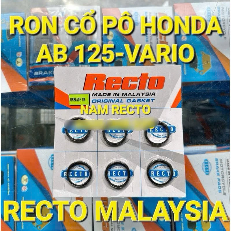 Ron pô,ron cổ pô Ab 125,Vario chính hãng Recto Malaysia ++++ | Shopee ...