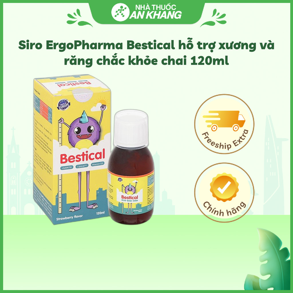 Siro ErgoPharma Bestical hỗ trợ xương và răng chắc khỏe chai 120ml | Shopee Việt Nam