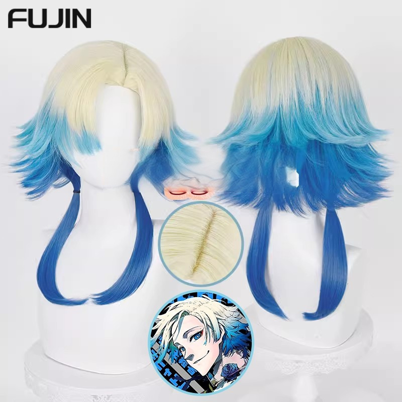 Anime Blue Lock Michael Kaiser Cosplay Tóc Giả 55cm Phối Màu Tóc Giả ...