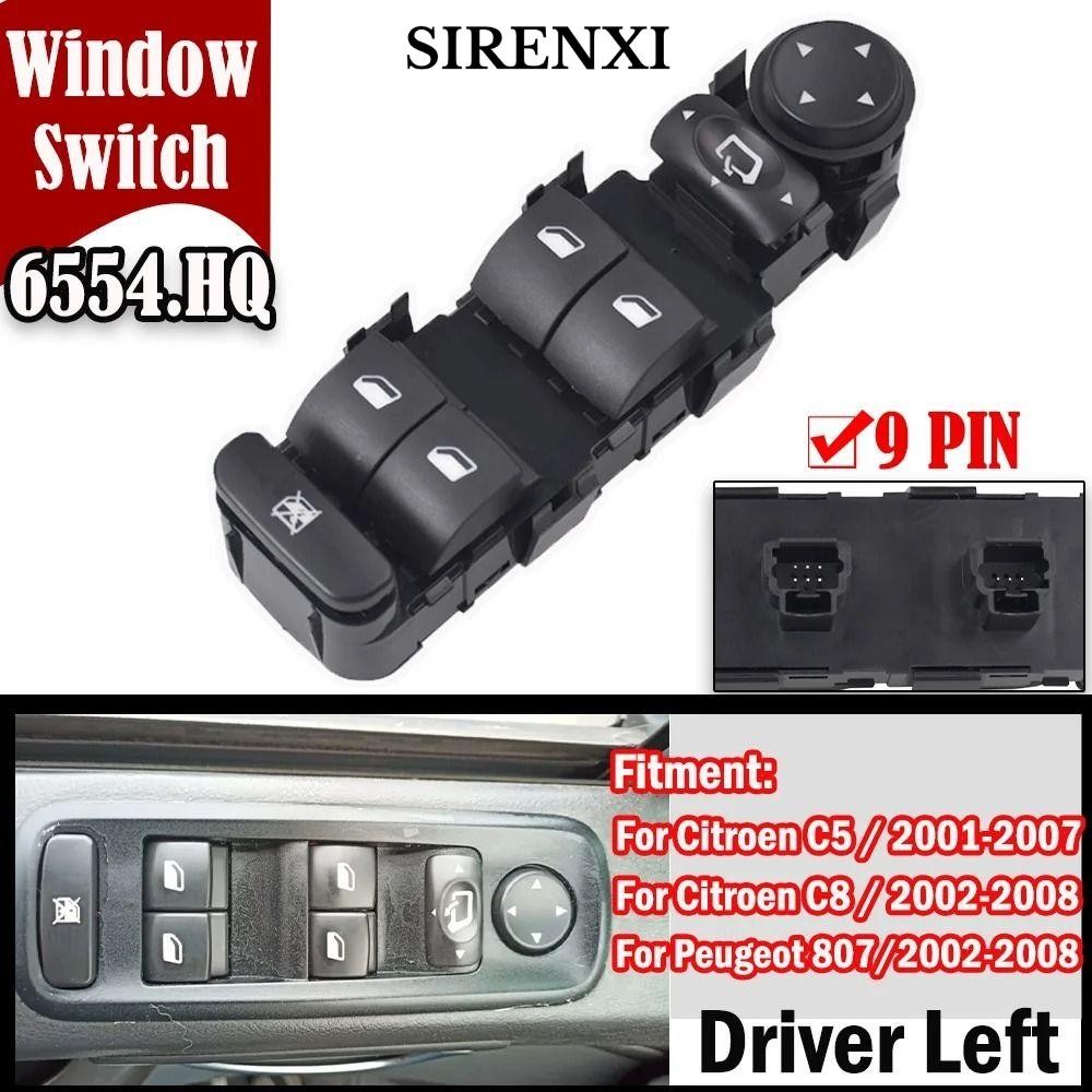 Công tắc nâng cửa sổ ô tô SIRENXI, 6554.Hq Electric Driver Left Master ...