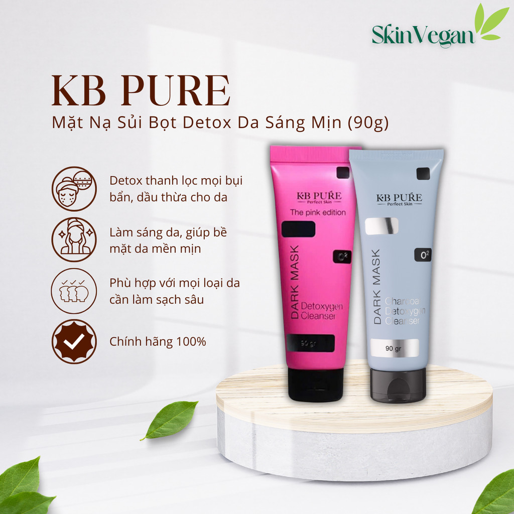 Mặt Nạ Detox DARK MASK KB PURE Sủi Bọt Thải Độc Làm Sáng Da 90g ...