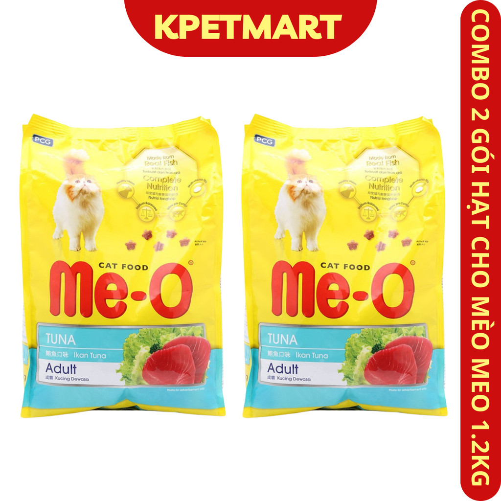 COMBO 2 Gói Hạt Cho Mèo Trưởng Thành Me-o 1.2kg (2 X 1.2kg ) - Thức Ăn Cho Mèo MEO - Thức Ăn Cho ...