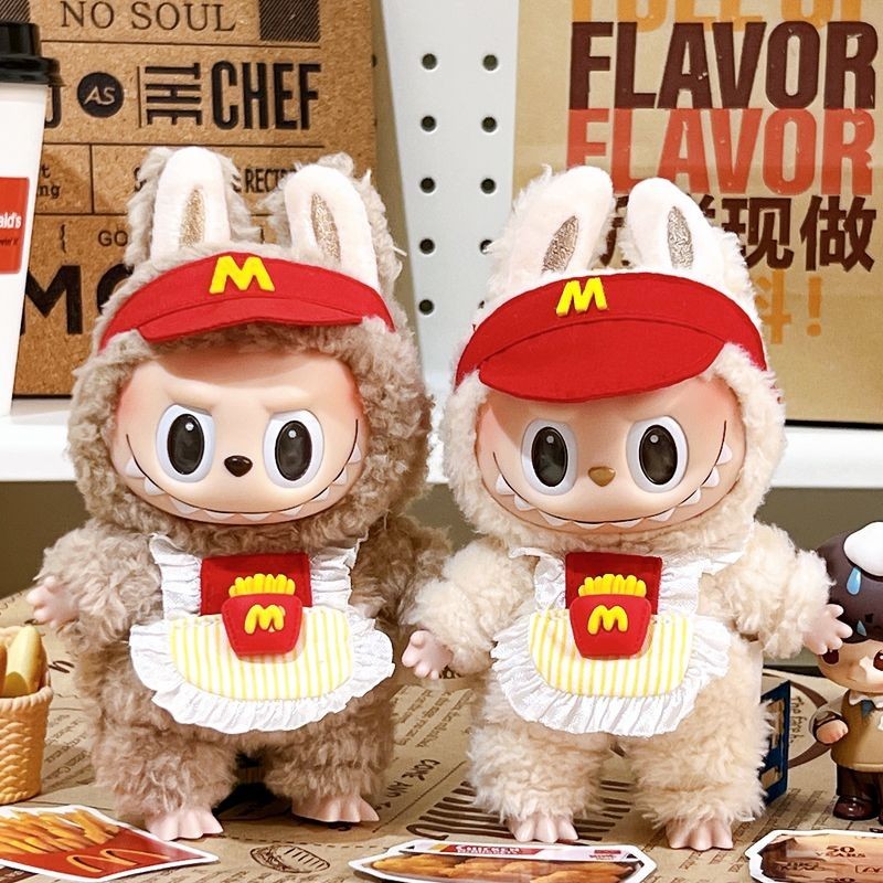 Labubu labubu búp bê Vinyl hóa trang 17cm búp bê McDonald's dễ thương ...