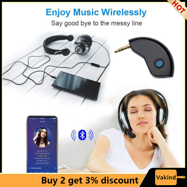 Bộ thu Bluetooth trên ô tô BT4.2 Phiên bản 3.5mm Bộ thu âm thanh cong ...