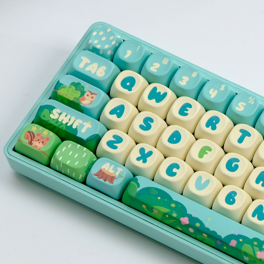 Jungle Country Keycap PBT Chất liệu DYE-SUB MOA Profile Green Fresh ...