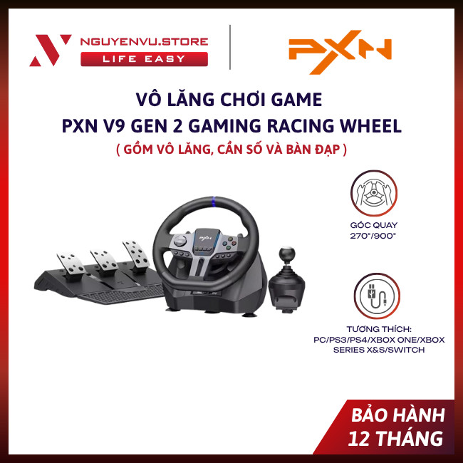 [CHÍNH HÃNG] Vô Lăng Chơi Game PXN V9 Gen 2 Gaming Racing Wheel - [BẢO ...