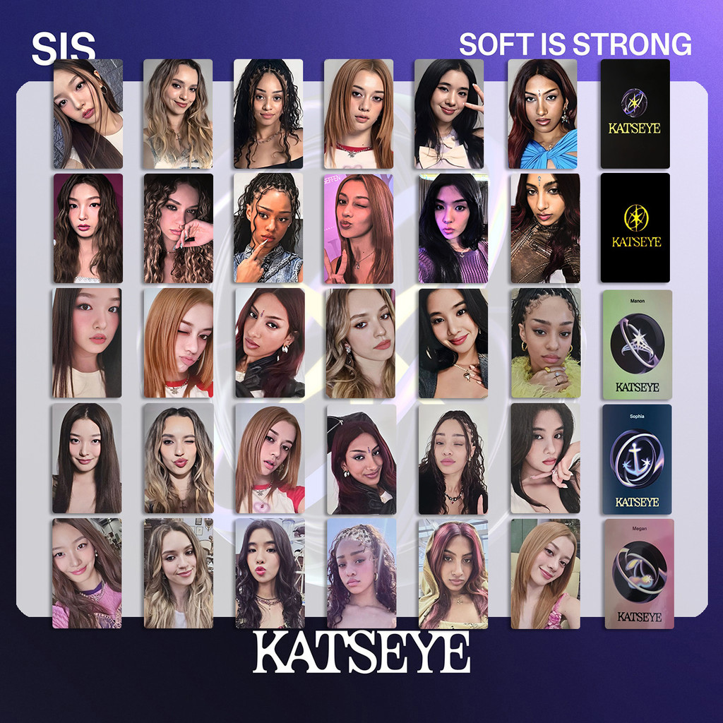 6 chiếc KATSEYE SIS Soft Is Strong Photocards BEAUTIFUL CHAOS Album Ra mắt Touch Gnarly Lomo ...