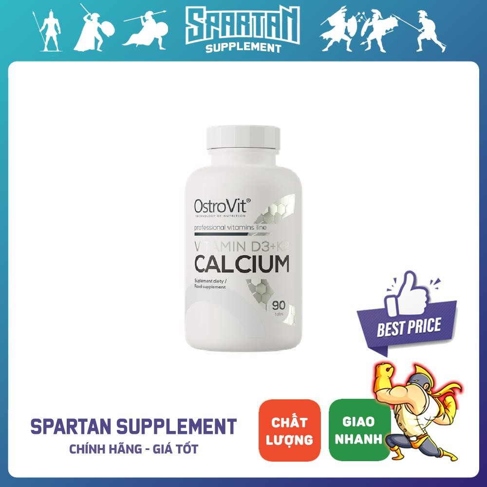 Ostrovit Vitamin D3 K2 Calcium (90 Viên)-Hỗ Trợ Xương Khớp, Tăng Đề ...
