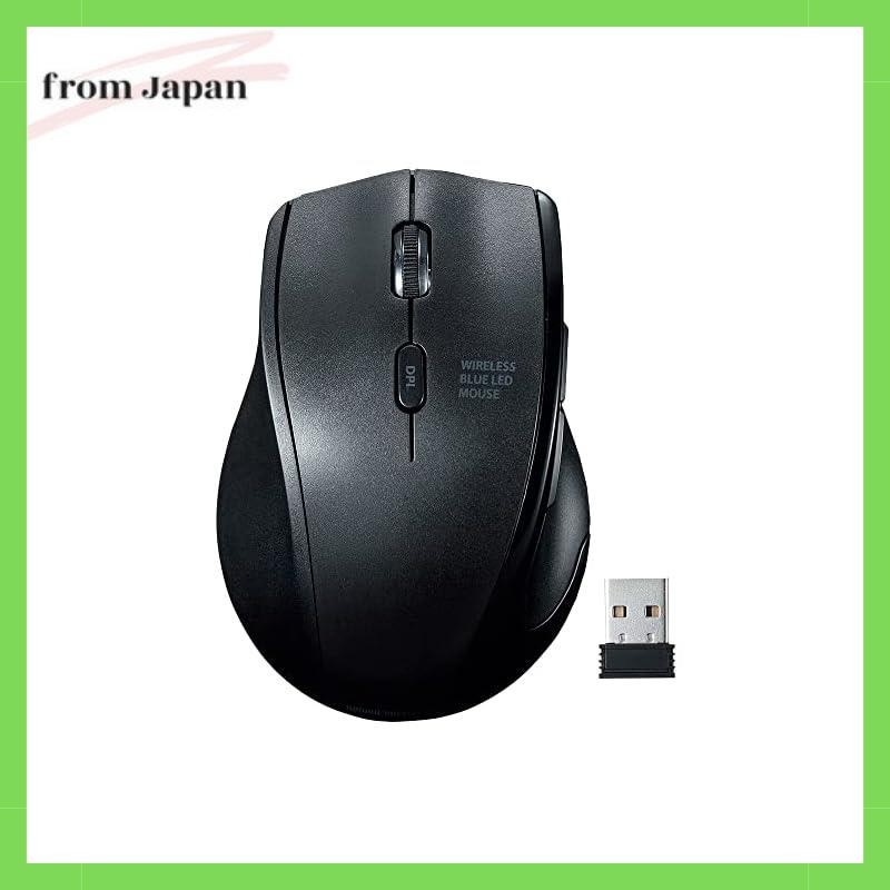 Sanwa Supply Silent Wireless Blue LED Mouse (Left-handed) 2.4GHz 5 ...