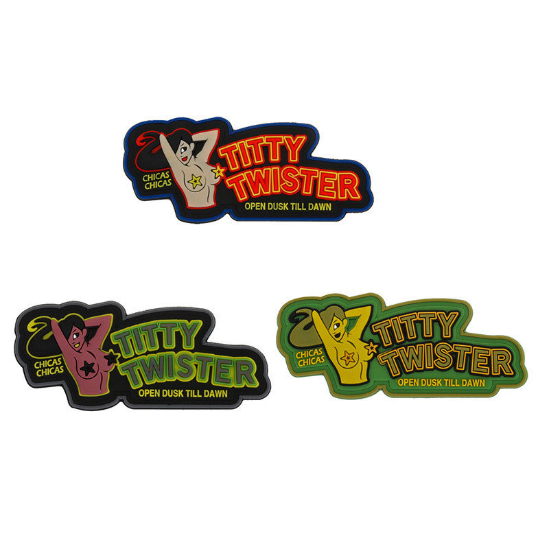 [Tùy chỉnh] QN TITTY TWISTER máy xoắn núm vú PVC3D Velcro Patch / Huy ...