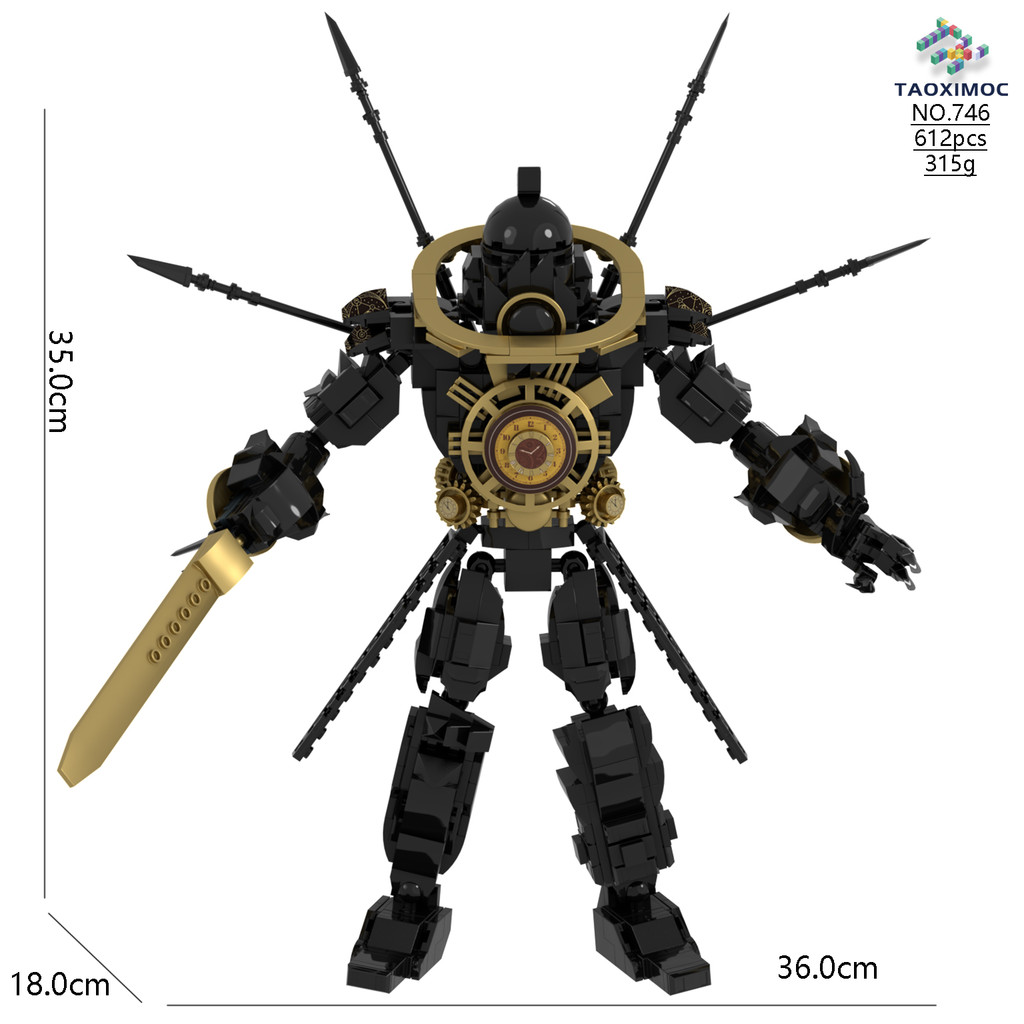 612Pcs Lego Sinister Titan Clock Skibidi Toilet Multiverse Nhà Vệ Sinh ...