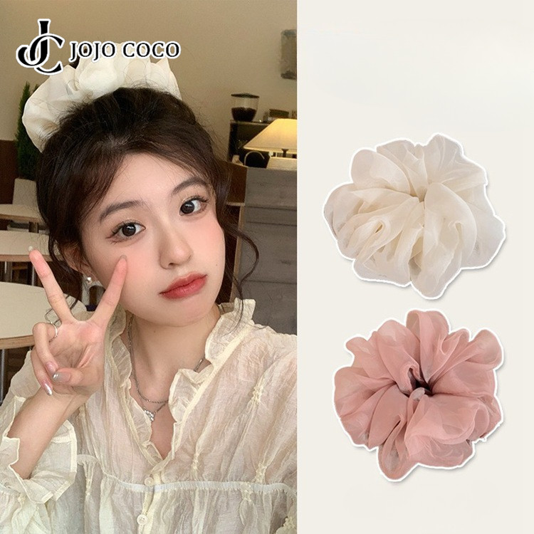 Jojo COCO Lưới Thời Trang Lớn Pháp Dây Buộc Tóc Siêu Cổ Tích Phụ Kiện ...