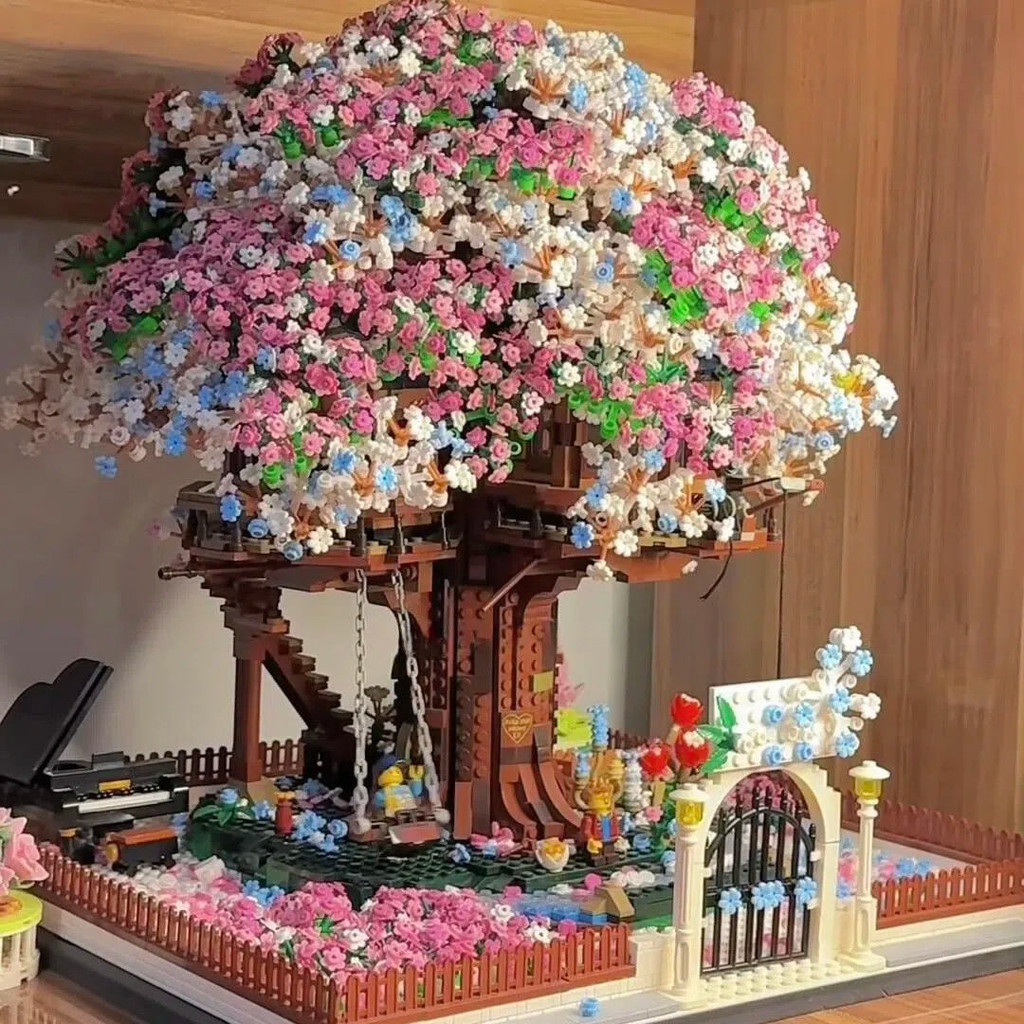 Tương thích với Lego Cherry Blossom Tree House Đồ chơi khối xây dựng ...