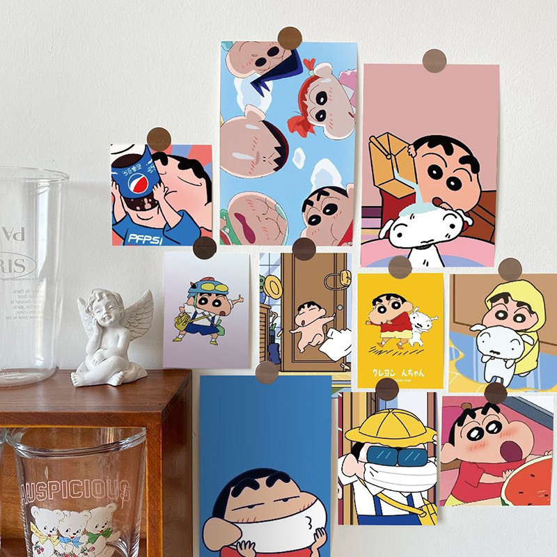 1 Cái / 15 Cái / bộ Ins Crayon Shin-Chan Dán Hoạt Hình Crayons Series ...
