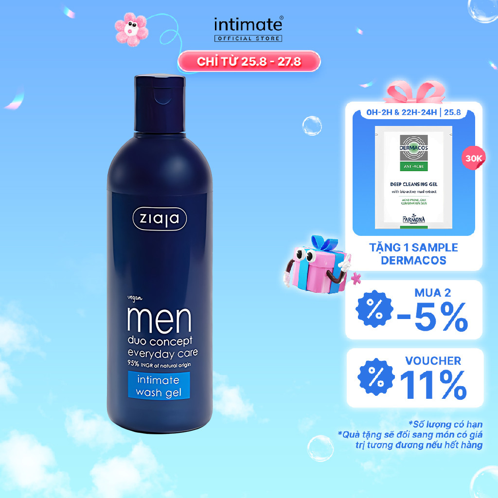 \Dung Dịch Vệ Sinh Intimate Dành Cho Nam Men Duo Concept Everyday Care ZIAJA Giúp Dưỡng Ẩm, Giảm ...