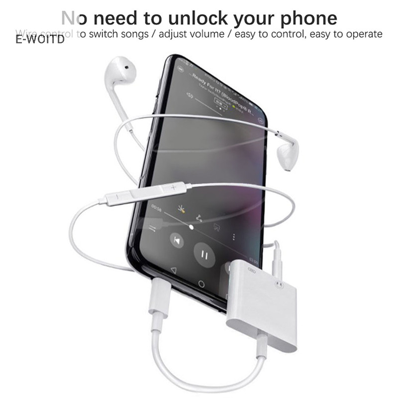 Bộ chuyển đổi E-WOITD Type C USB C sang 3. Bộ chia sạc âm thanh Jack 5 mm Bộ chuyển đổi loại C ...