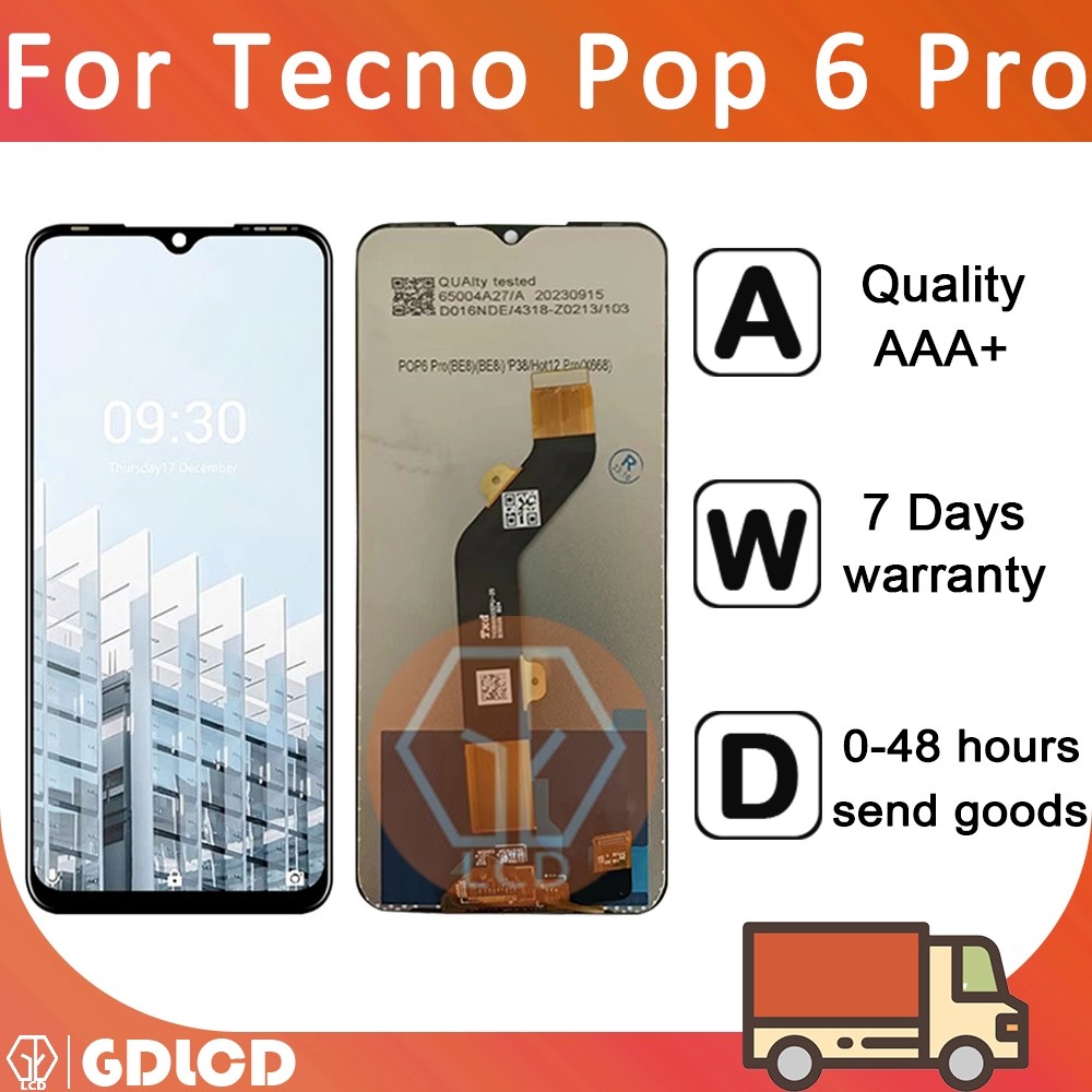 Dành Cho Tecno Pop 6 Pro LCD BE8 Màn Hình LCD Màn Hình Cảm Ứng Thay Thế ...