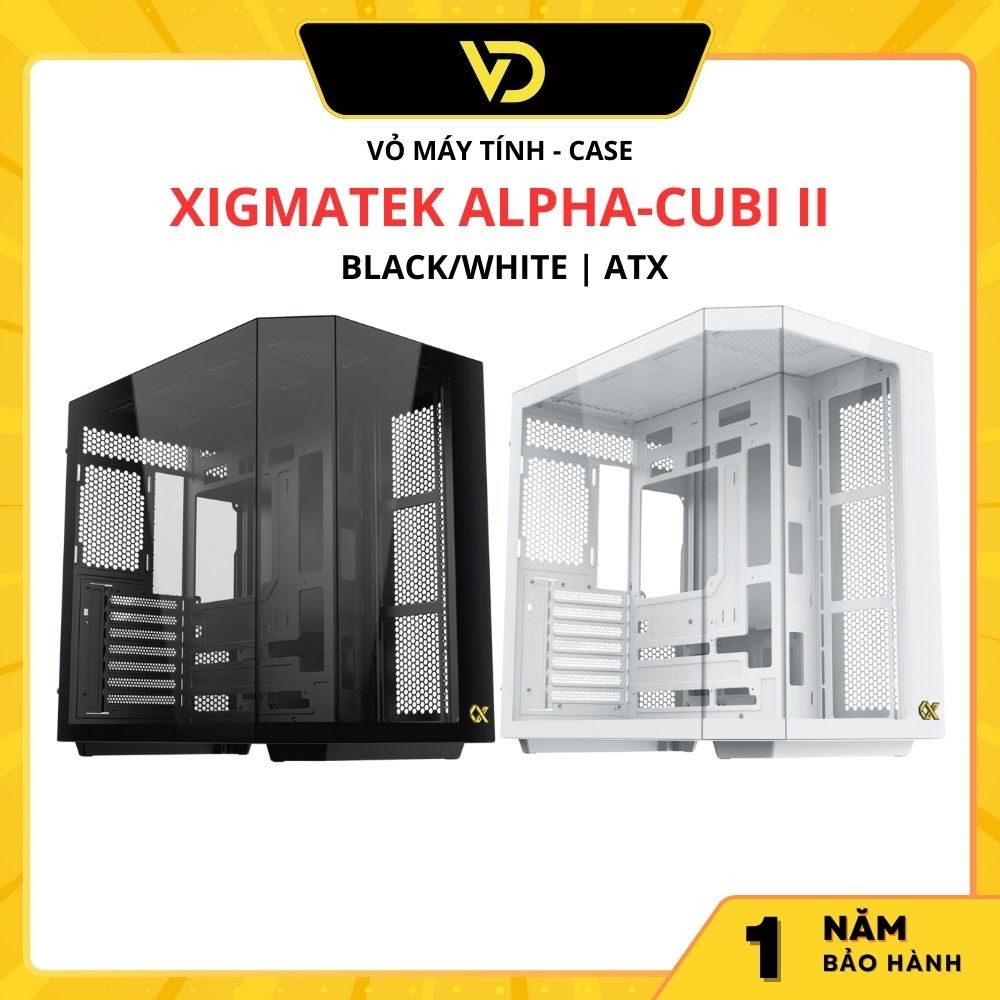 VỎ MÁY TÍNH CASE XIGMATEK ALPHA-CUBI II | ALPHA-CUBI II ARTIC (WHITE ...